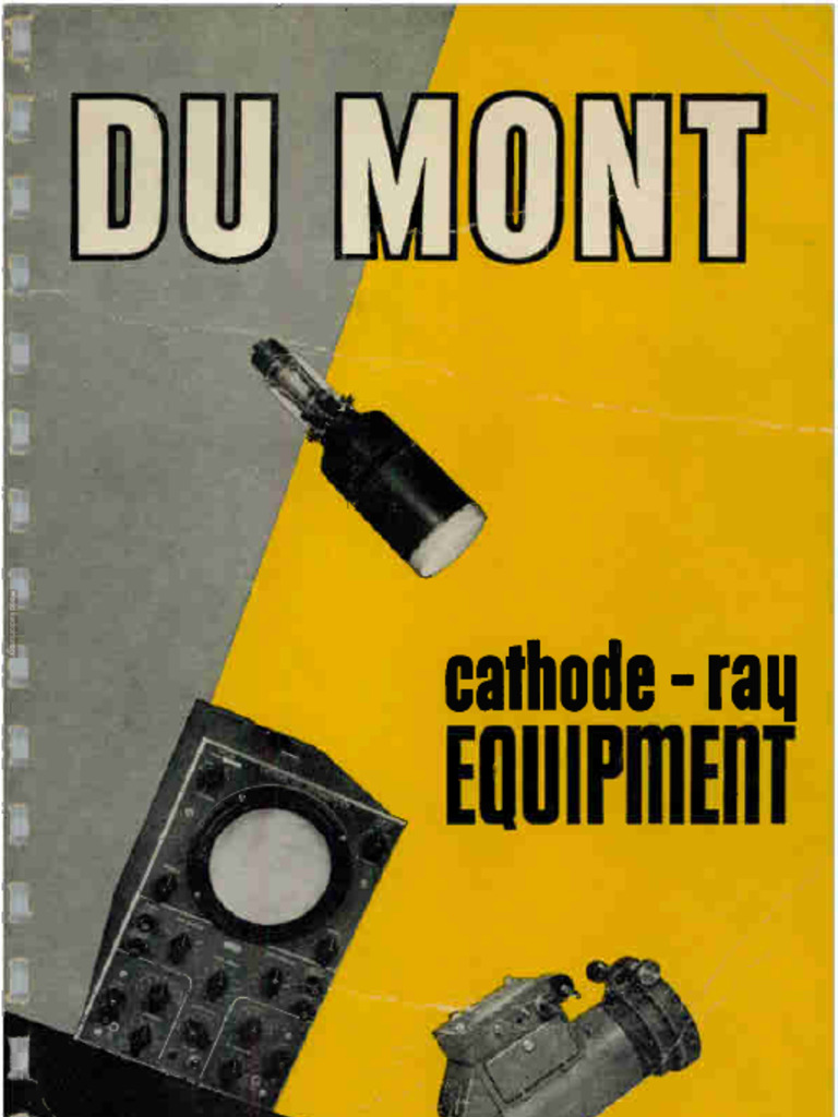 Dumont Cathoder Ray Equipment 8th 1951 | PDF | Vacuum Tube | Amplifier