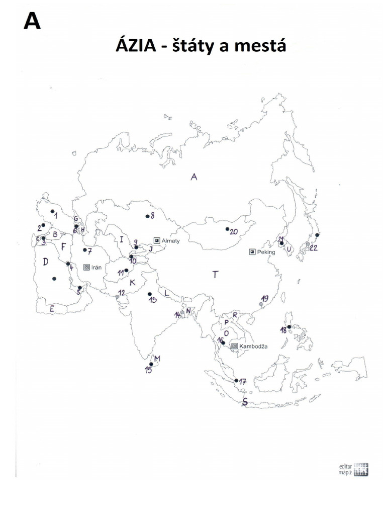 Obrysova Mapa aZIA VI.A | PDF