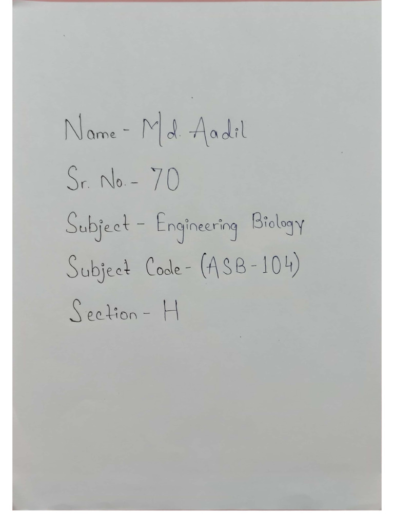 Md_Aadil_70_Biology_Assignment | PDF