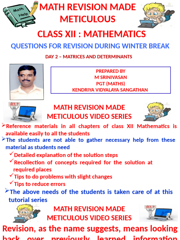 Answers Revision Questions - Day 2 | PDF | Matrix (Mathematics) | Functions And Mappings
