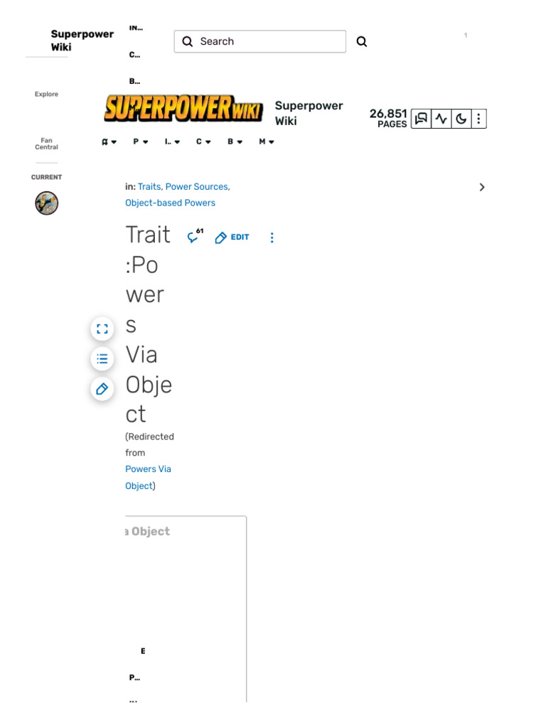 Trait - Powers Via Object - Superpower Wiki - Fandom | PDF | Harry Potter
