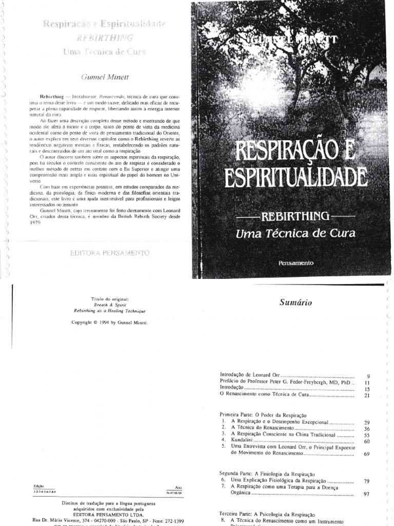 Respiração e Espiritualidade - Rebirthing - Uma Técnica de Cura (Gunnel ...