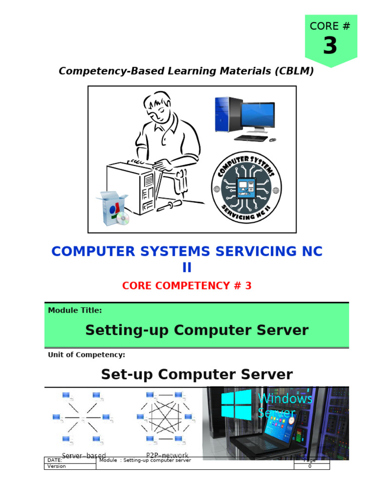 Core 3 Set Up Computer Server 42pgs | PDF | Ip Address | Computer Network