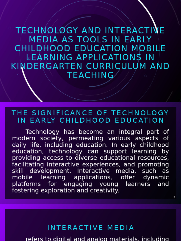 Technology in Kindergarten | PDF | Learning | Behavior Modification