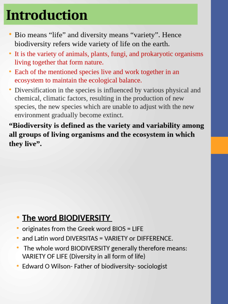 Understanding Biodiversity and Its Importance | PDF | Biodiversity ...