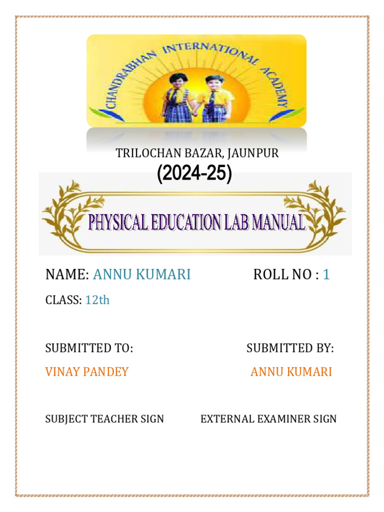 Physical Edu. Manual | PDF