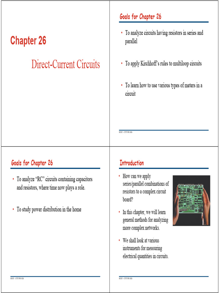 26_Lecture_Outline_4p | PDF | Series And Parallel Circuits | Capacitor