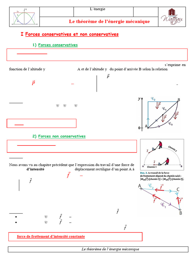 1spe Chap 17 Cours Poly Complete 2 | PDF | Obliger | Poids