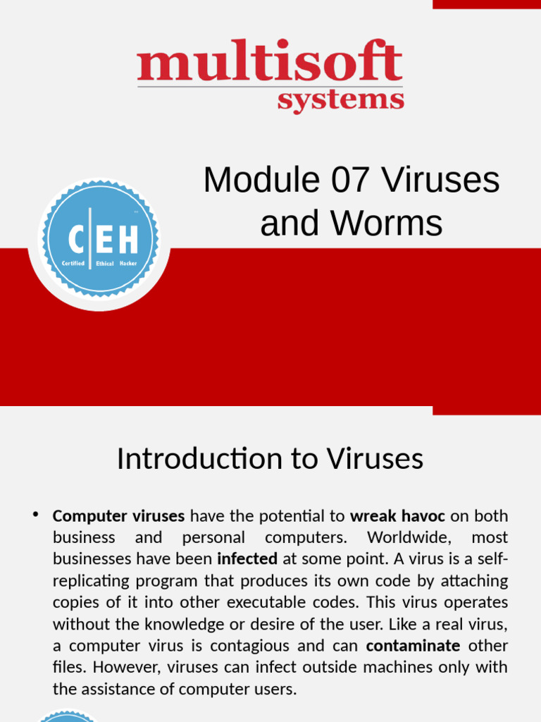 Understanding Viruses and Worms | PDF | Computer Virus | Antivirus Software