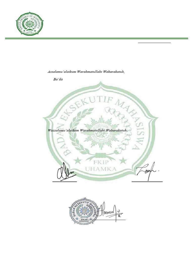 001 - SPK Oprect - Bem Fkip Uhamka | PDF