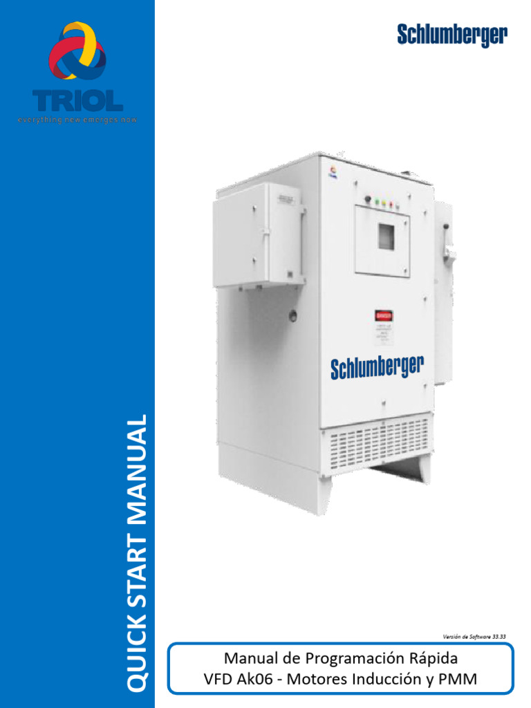 Manual Arranque PMM VSD Triol | PDF | Cantidades fisicas | Metrología