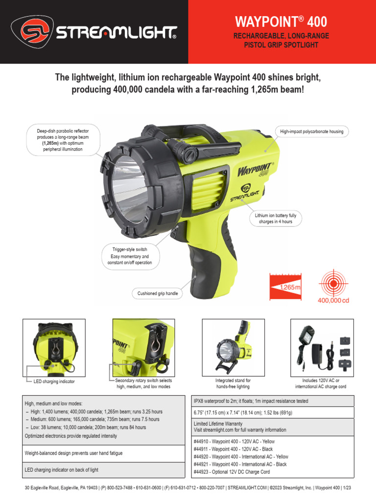 waypoint-400_datasheet | PDF | Lighting | Electrical Engineering