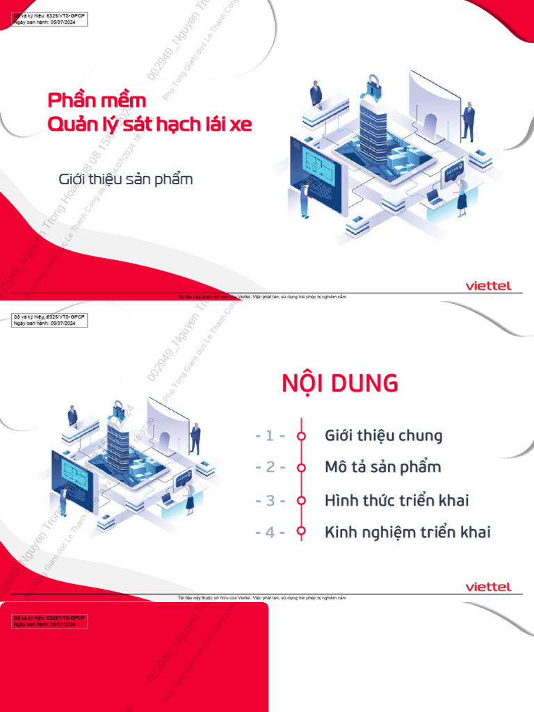 PL1.2 - Slide gioi thieu - Quản lý sát hạch lái xe | PDF
