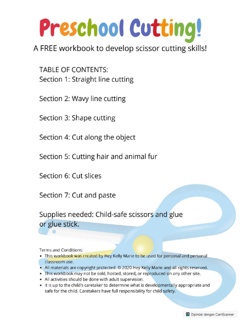 Cutting Workbook | PDF