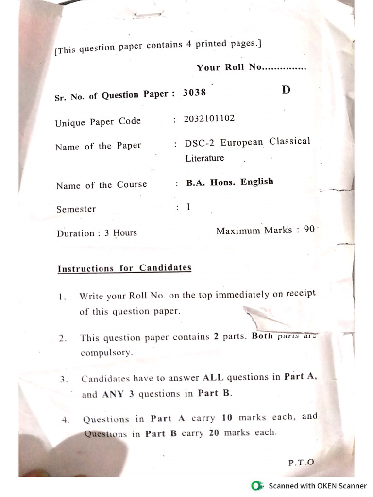 ECL Question Paper | PDF