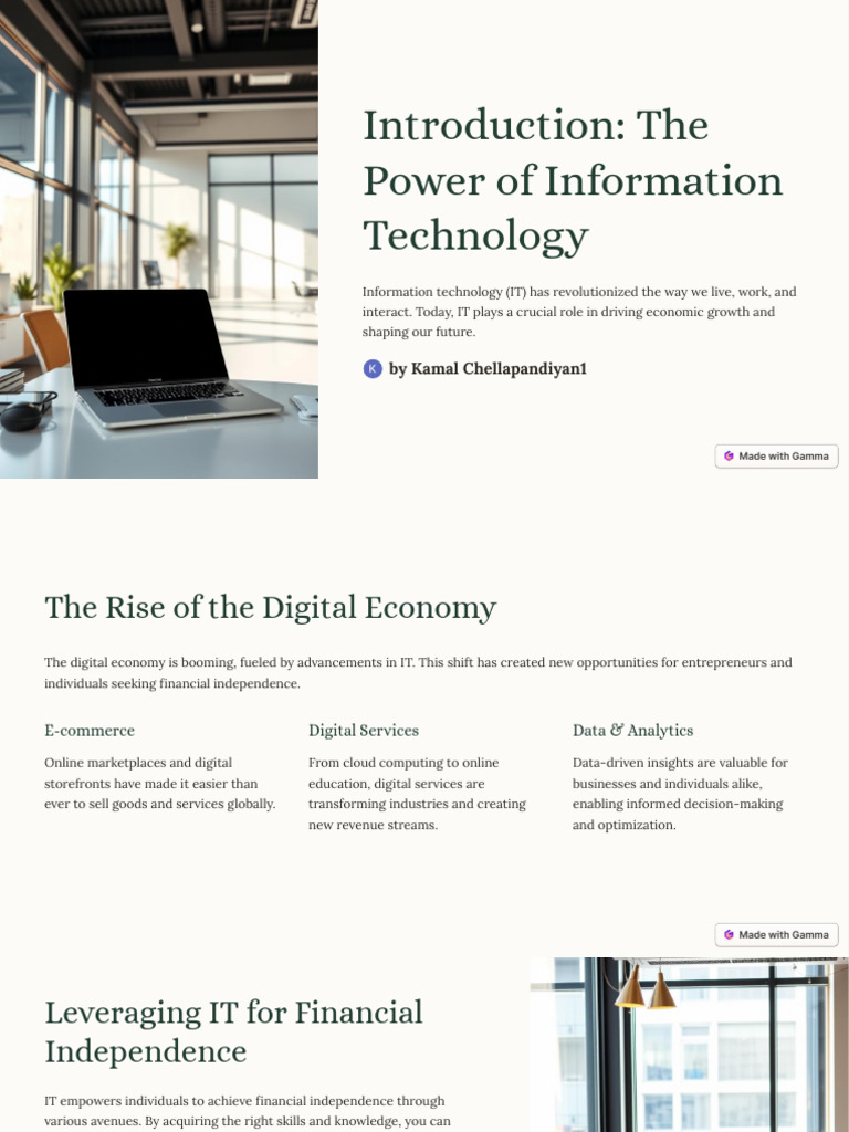 Copy of Introduction The Power of Information Technology | PDF ...