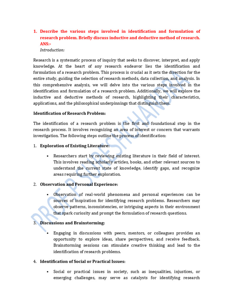 PYQP PAPER-V | PDF | Hypothesis | Scientific Method