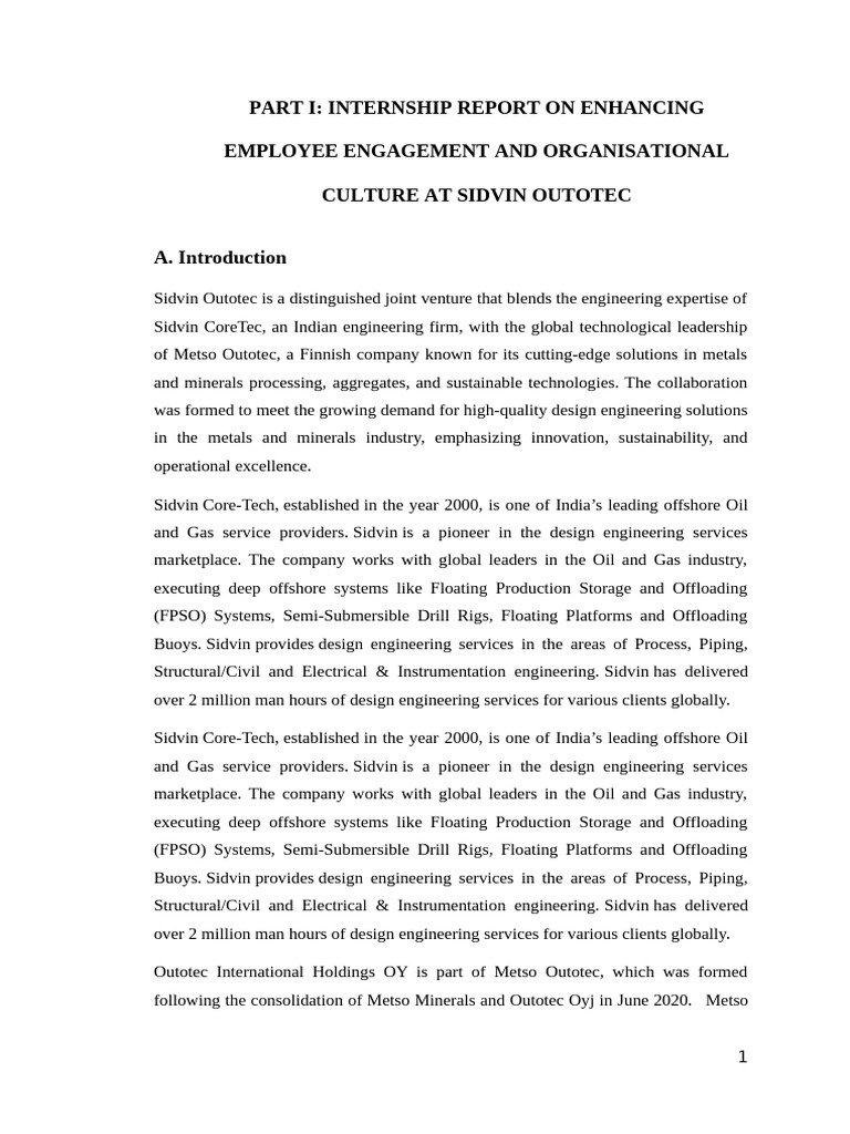 KJC Internship Report | PDF | Extraversion And Introversion | Recruitment