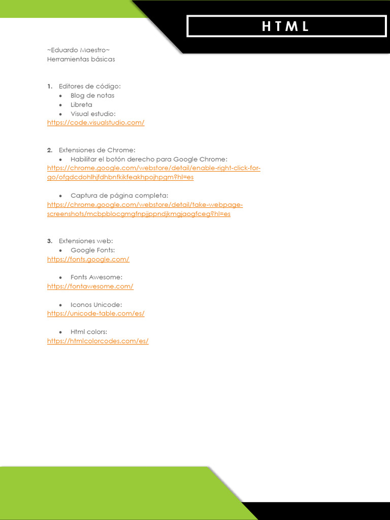 1.- Herramientas basicas | PDF