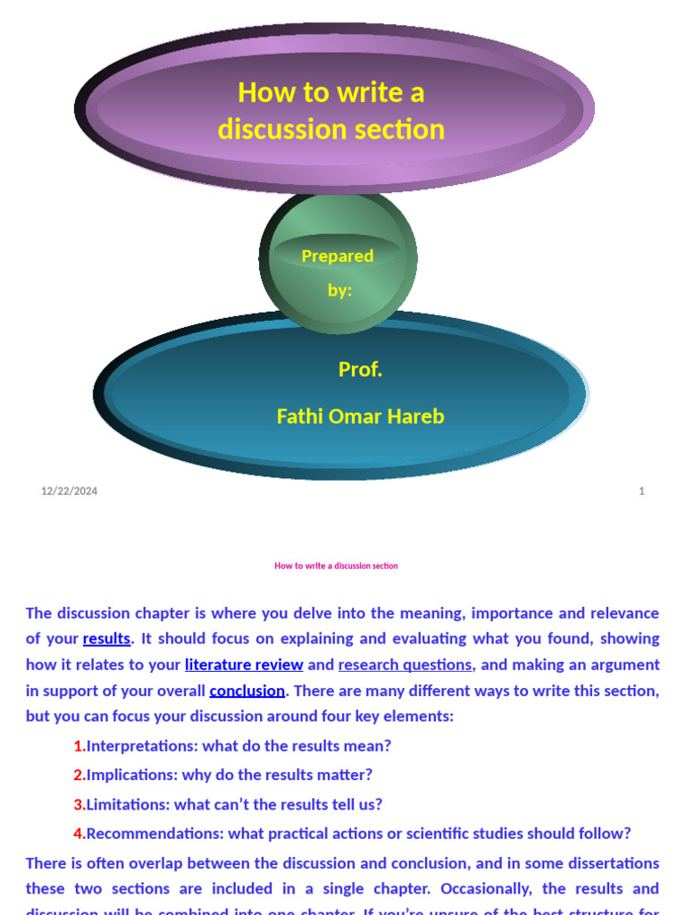 9How to write a discussion section | PDF | Hypothesis | Methodology