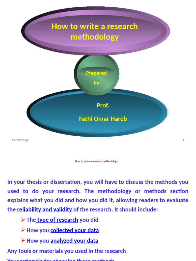 7how To Write A Research Methodology | PDF | Methodology | Survey ...