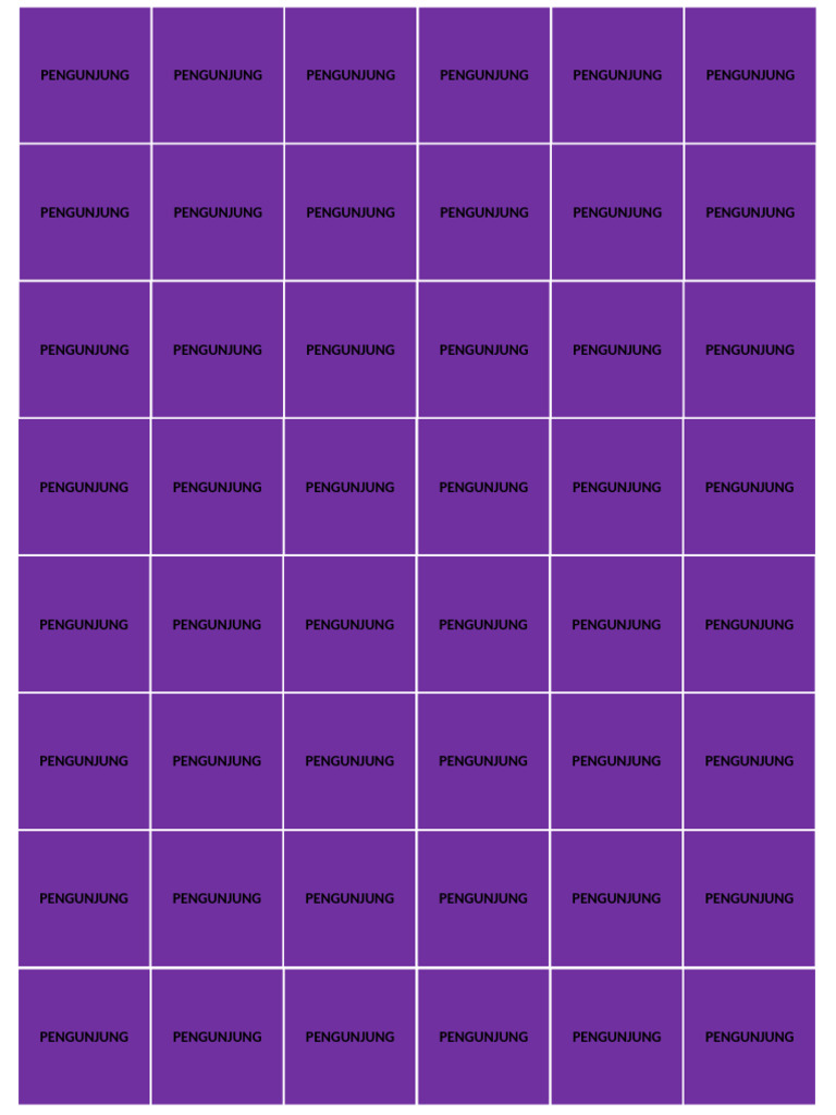 Stiker Pengunjung | PDF