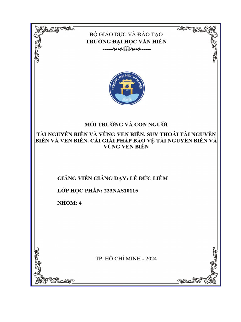 N4 - Tiểu Luận - MT&CN | PDF