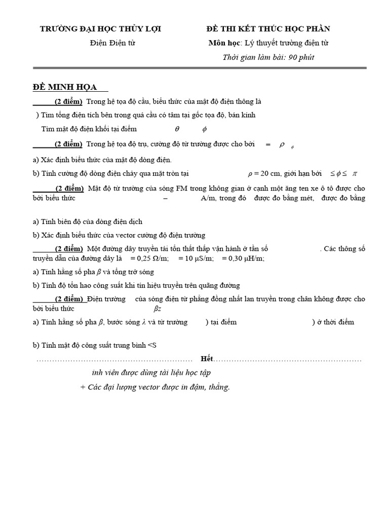 De Minh Hoa 01 | PDF