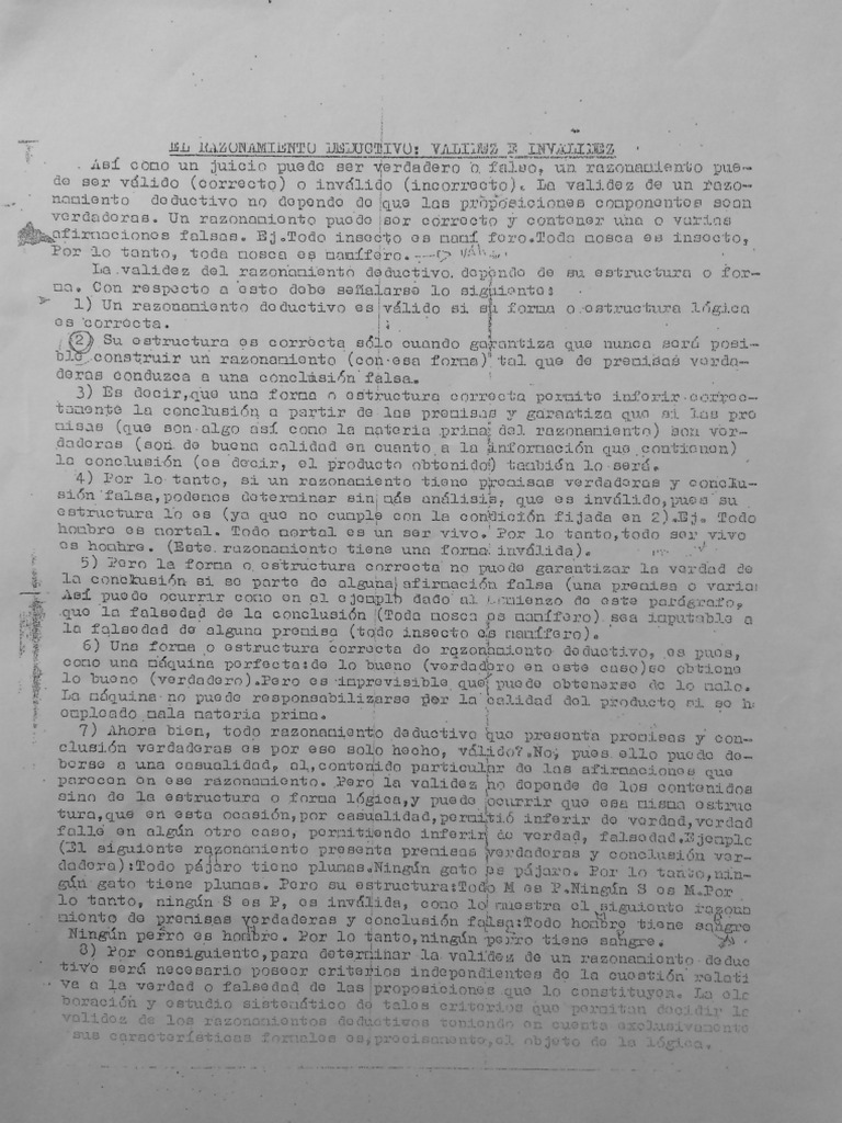Razonamiento deductivo | PDF