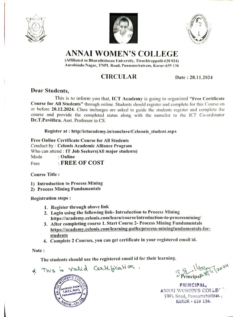 ICT Academy - Free Certificate Course - Reg | PDF