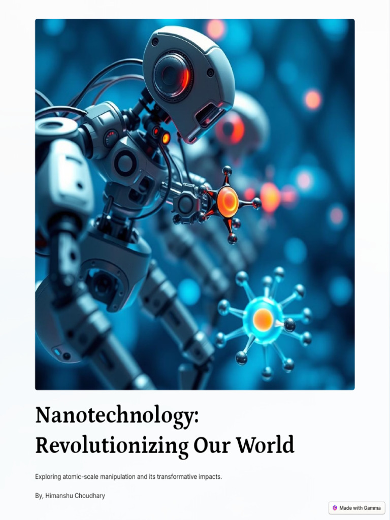 Nanotechnology-Revolutionizing-Our-World | PDF | Nanotechnology | Nanomaterials