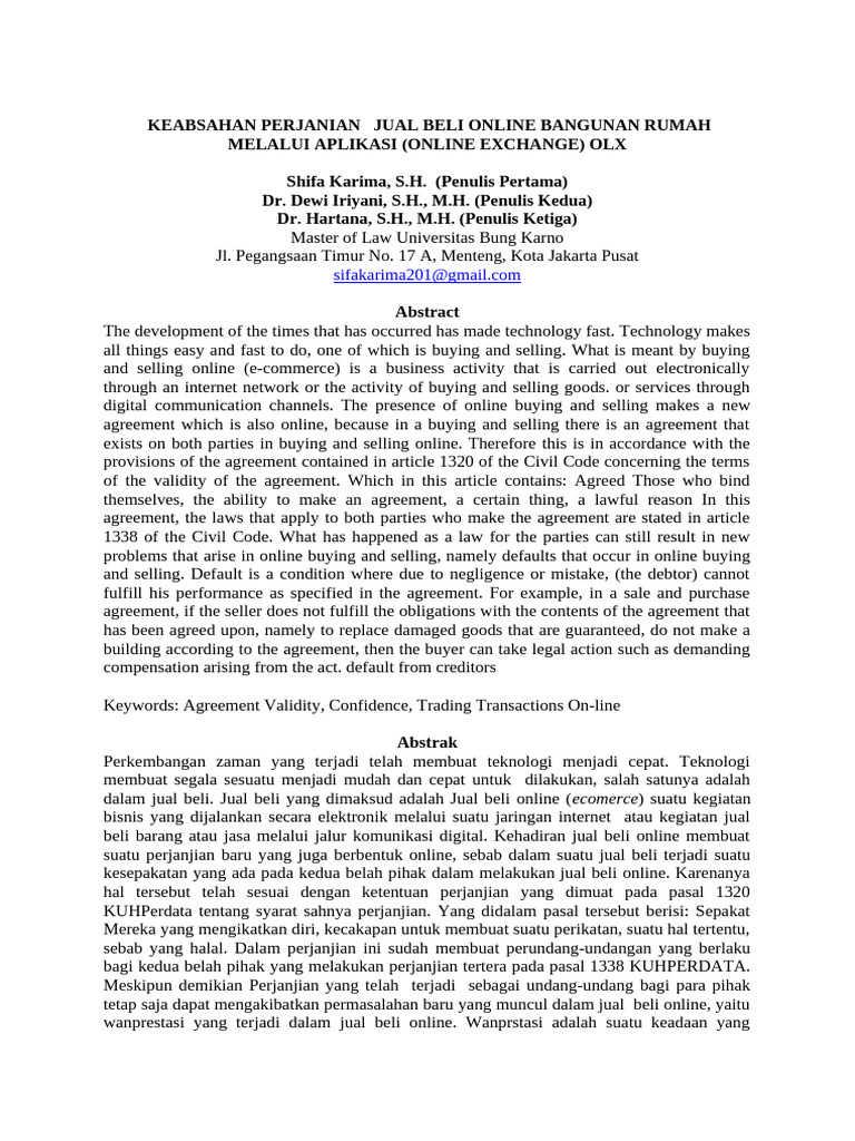 Shifa Karima Universitas Bung Karno | PDF