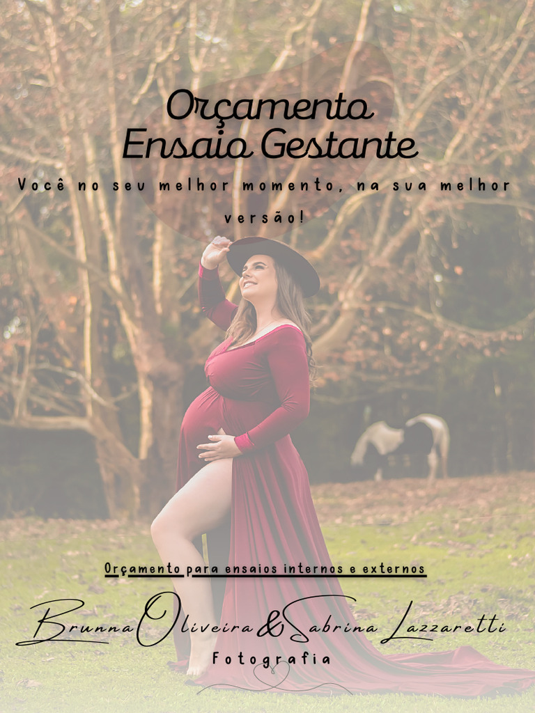 Ensaios Fotográficos de Gestante: Brunna & Sabrina | PDF | Gravidez
