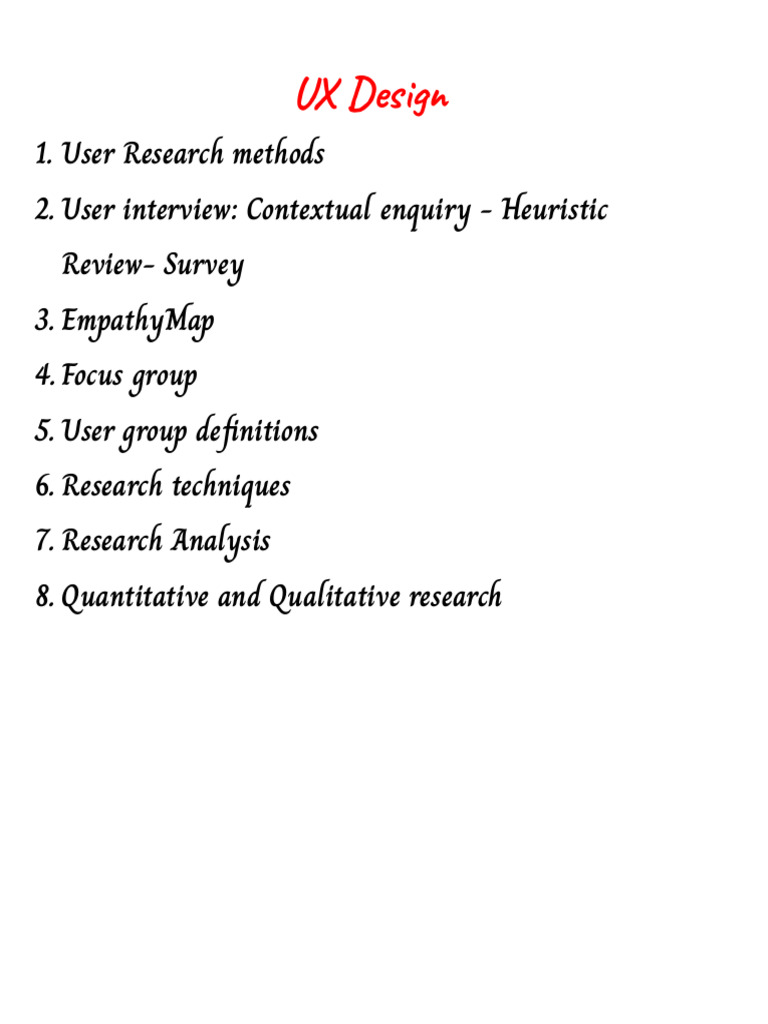 Ux Unit 2 My Notes Pdf Statistics Usability