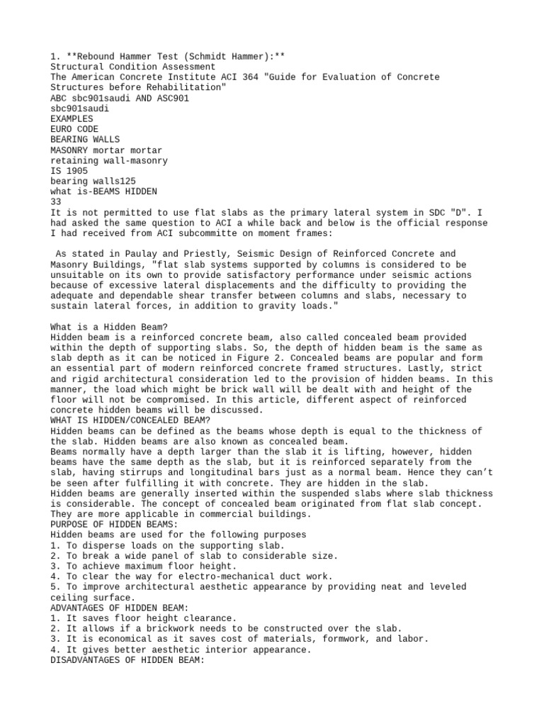 A4 Hidden Rc Beams ABC | PDF | Concrete | Beam (Structure)