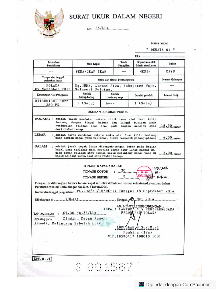 Surat Ukur Dewata | PDF