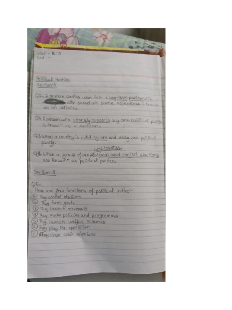 TEST Political Party | PDF