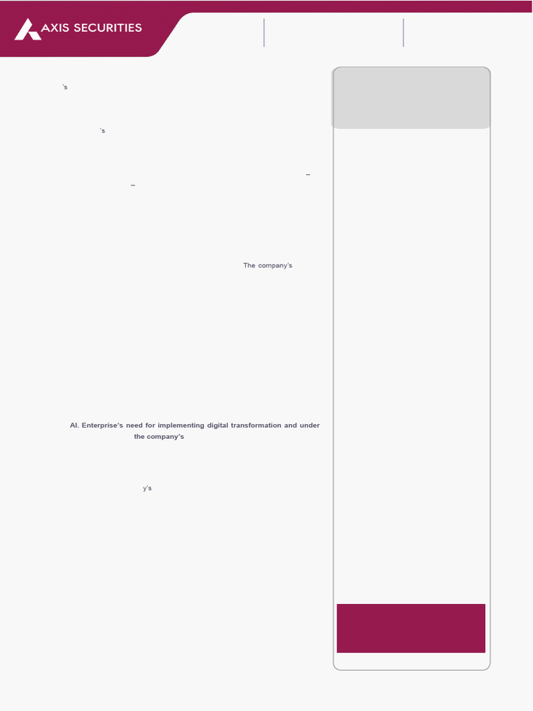 Axis Securities Update On Accenture Gradual Pick Up in Demand Long ...