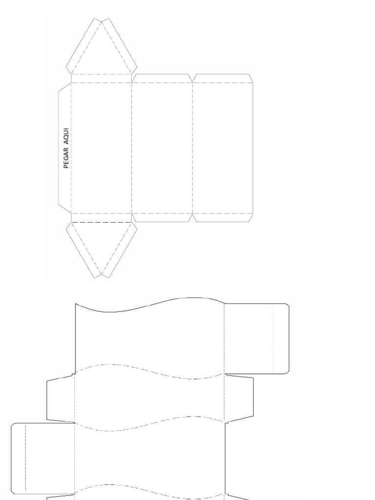 Plantillas y Moldes Cajas | PDF