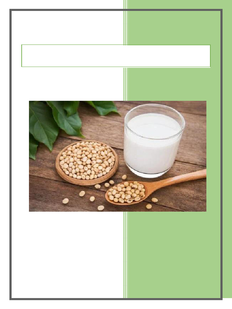 Chemistry Project Soyabean Milk - RISHO | PDF | Soy Milk | Yogurt