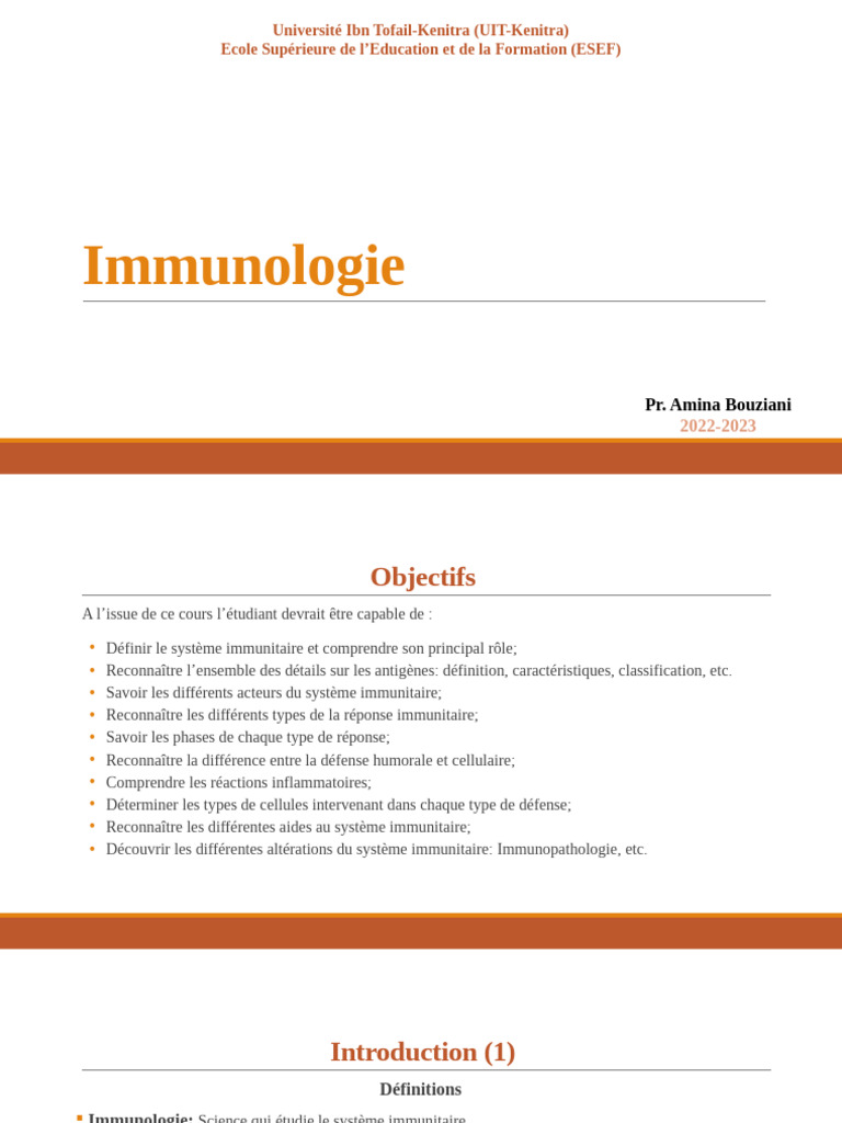 Immunologie II | PDF | Système immunitaire | Antigène