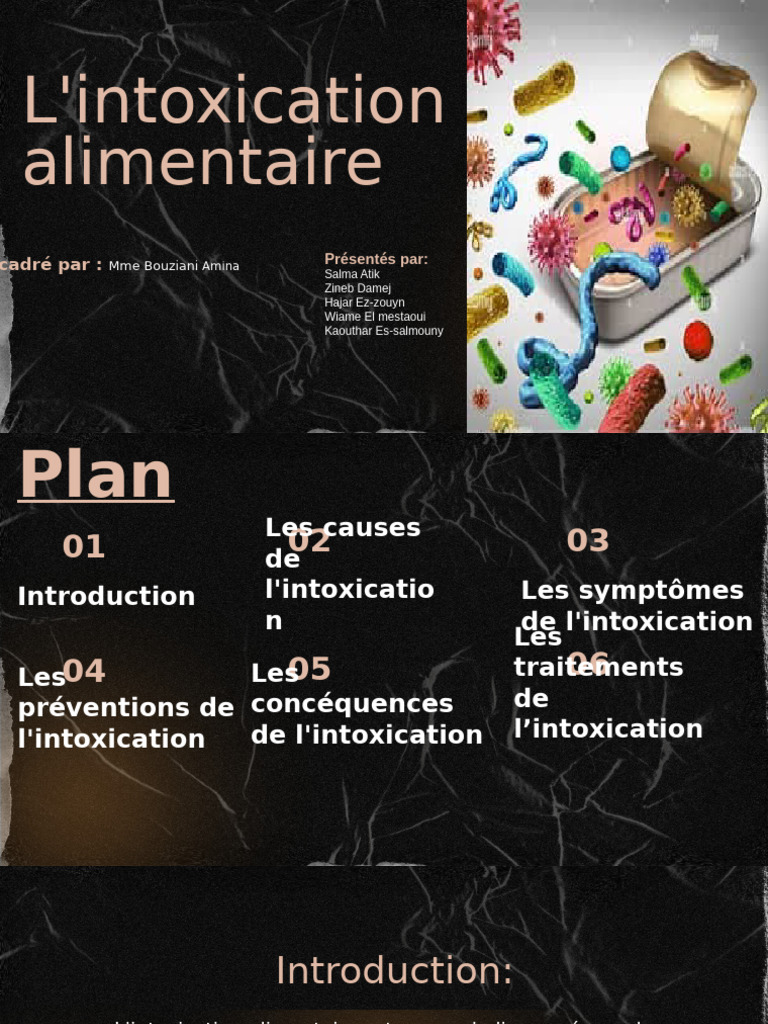 Comprendre l'intoxication alimentaire | PDF | Intoxication alimentaire ...
