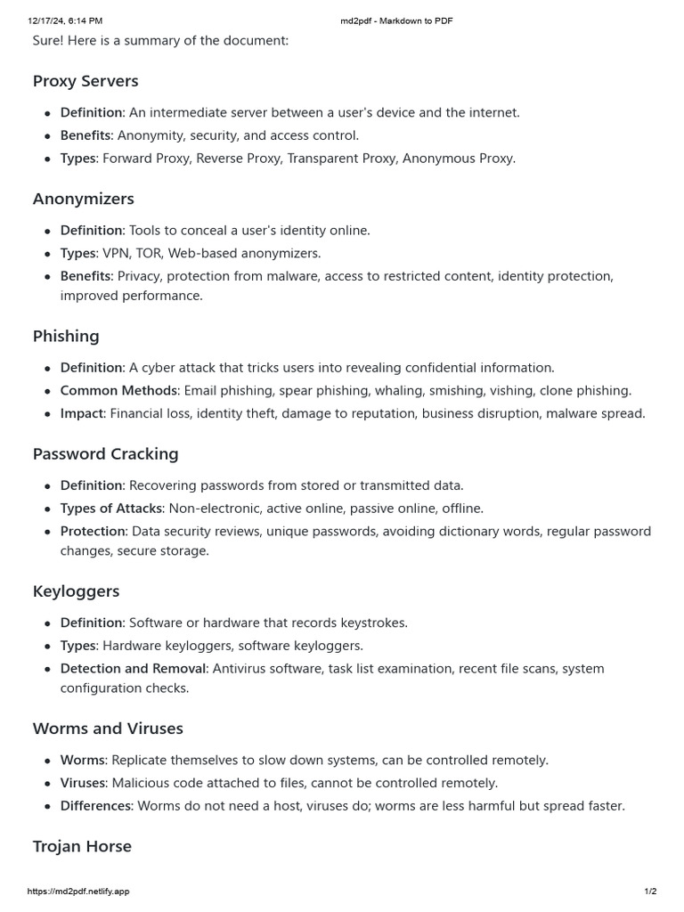 unit 3-2 | PDF | Malware | Denial Of Service Attack