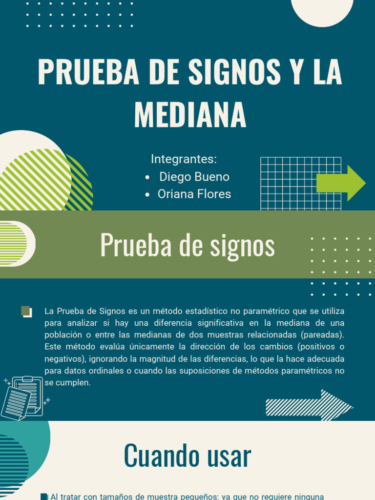 Prueba de Signos y La Mediana | PDF | Mediana