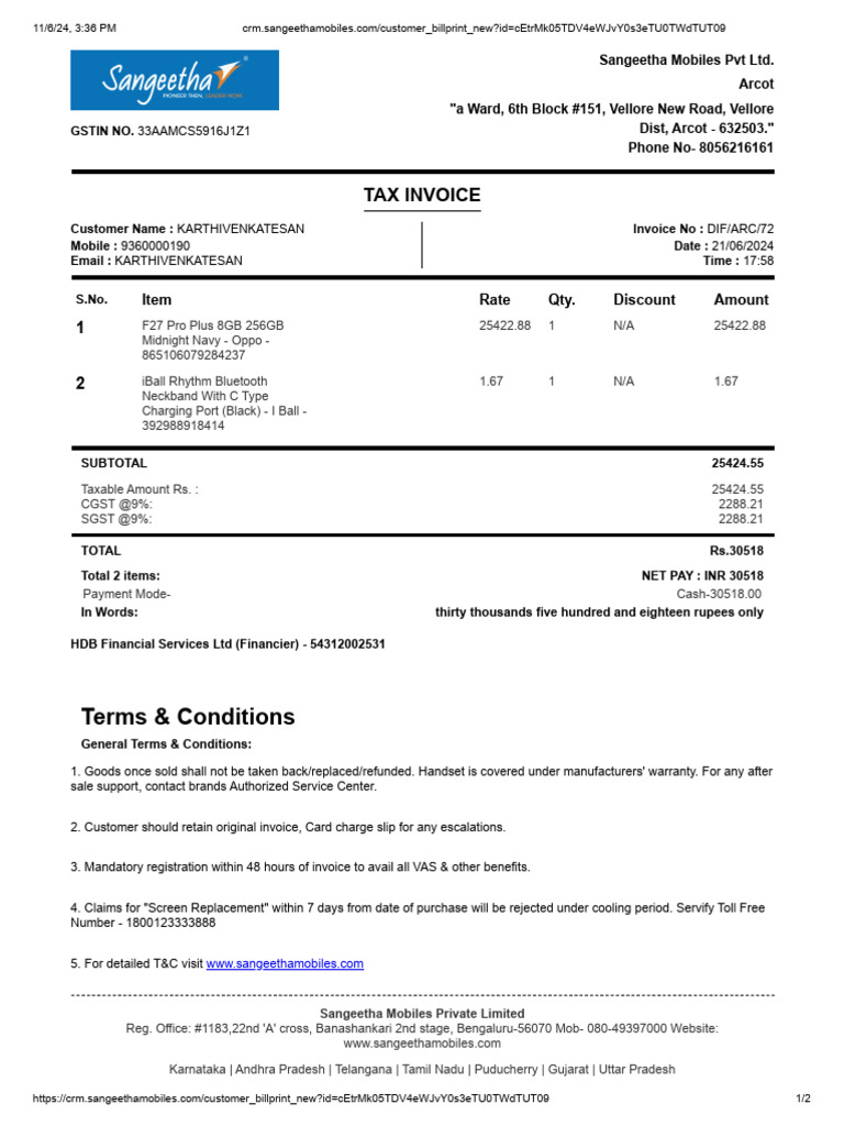 arc bill | PDF | Invoice | Government Finances