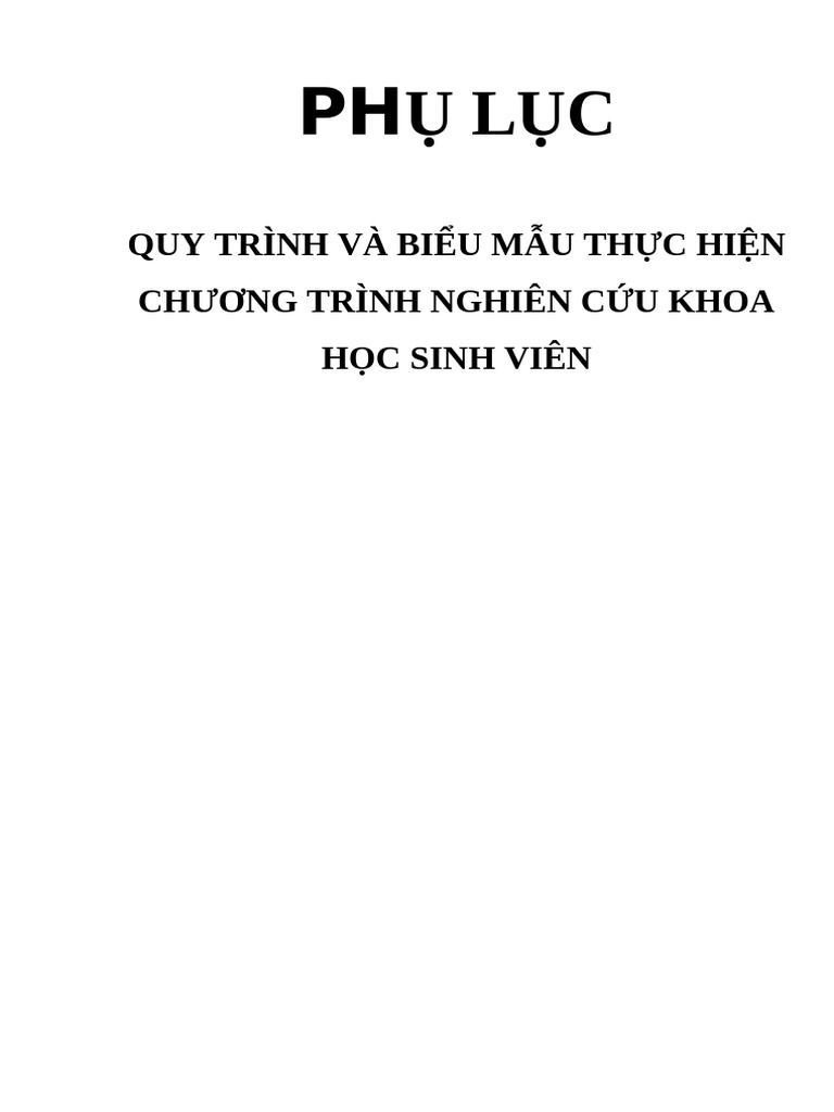 PH L C Quy Trinh Bieu Mau | PDF