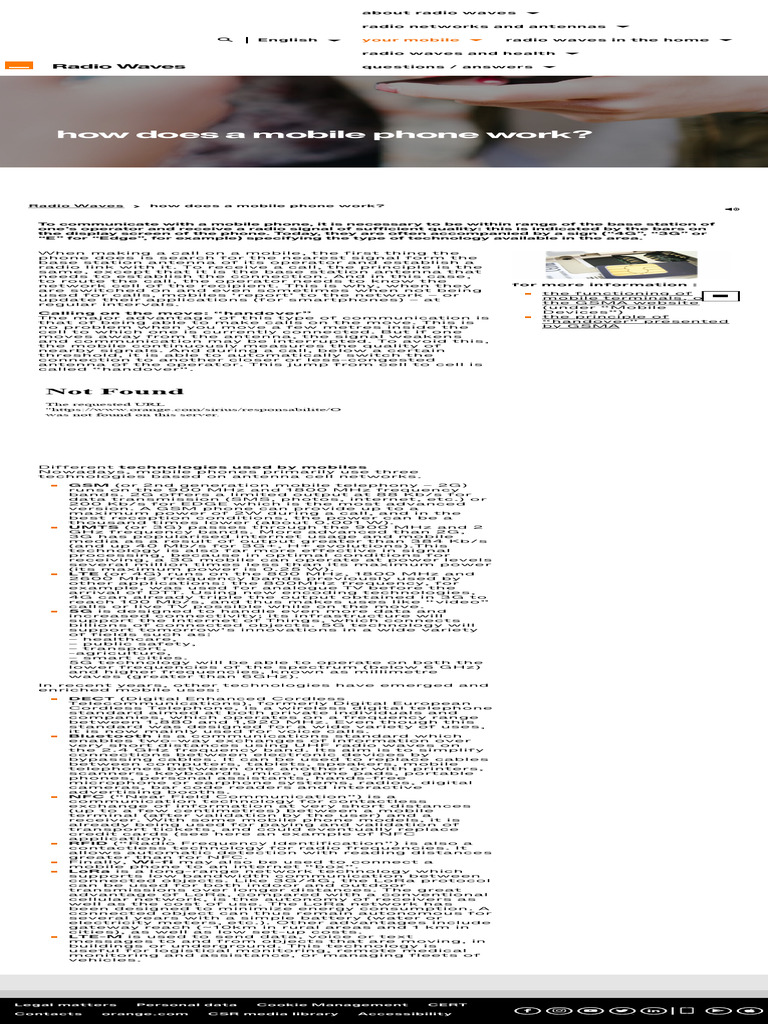 How Mobile Phones Communicate via Radio | PDF | Cellular Network ...