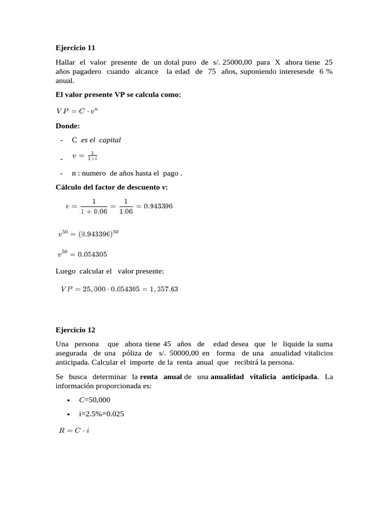 Ejercicio 11-20 | PDF | Seguro | Pensión