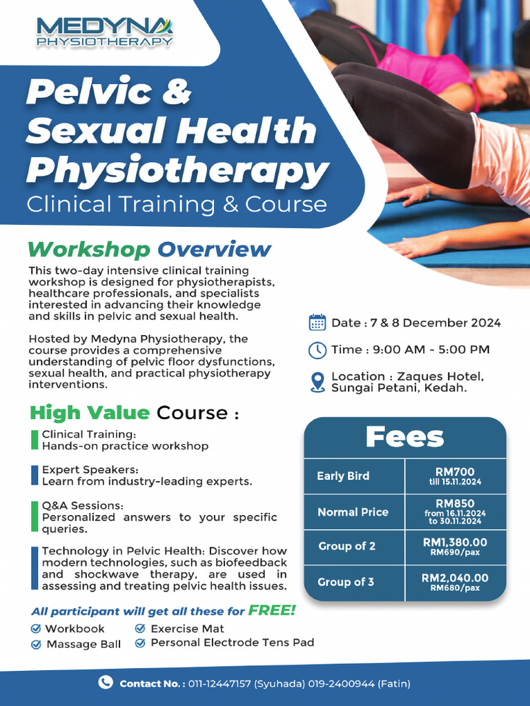 Flyers Medyna - Workshop Pelvic Health | PDF