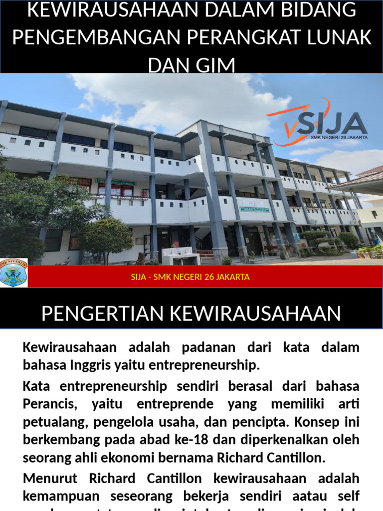 Bab 3 Profesi Dan Kwu Kelas X Sija - Kewirausahaan | PDF